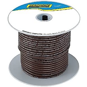 SEACHOICE Tinned Copper Marine Wire (Color: Brown, Size: 100', Option: 12 awg)