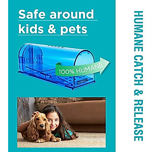 Mouse Traps, Humane Mouse Trap, Easy to Set, Mouse Catcher Quick Effective Reusable and Safe for Families (4)