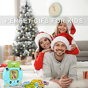 Talking Flash Cards Learning Toys for 2 3 4 5 6 Year Old Kids Toddler Flash Cards, Educational Toddlers Toys Reading Machine with 224 Words, Preschool Montessori Toys and Birthday Gift for Kids（Bear）