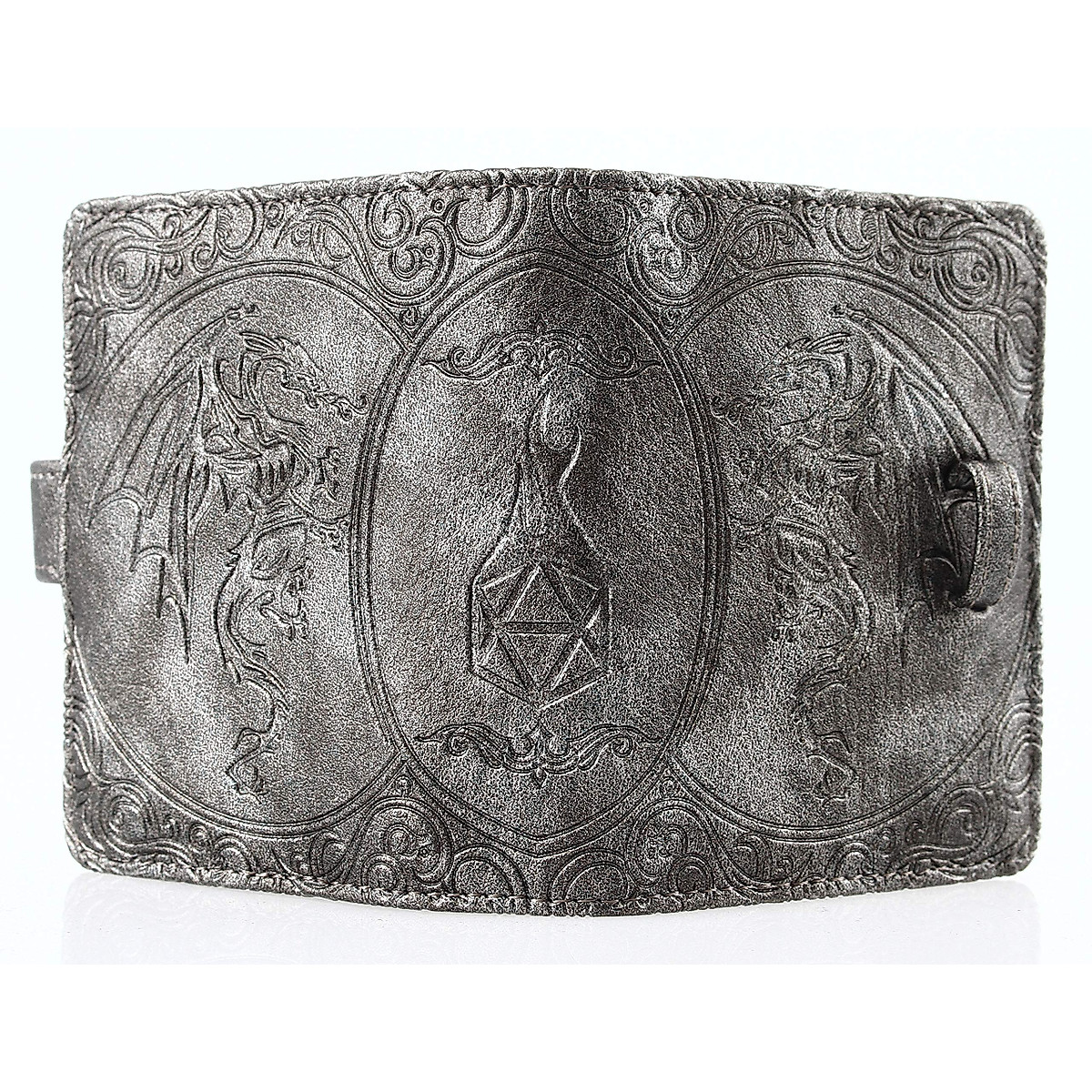 Forged Dice Co Spellbook of Incantations (Dragon Edition) Spellbook Card Holder & Deck of Dry Erase Cards with Velvet Storage Bag - Storage for D&D Spell Book Monster Magic Item Cards