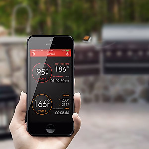 Wireless Meat Thermometer with Dual Probe for Grill BBQ Baking, Large LCD Display, Dual Time Alarm, Smart Instant Cooking Thermometer