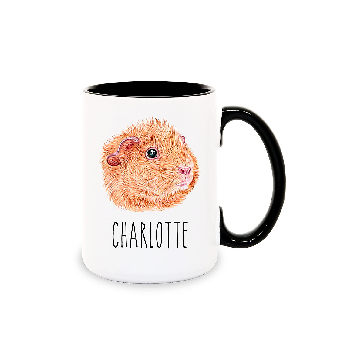 Customized Name Coffee Mug - Personalized Gift for Pet Owner - Custom Pet Memorial Tea Cup (Guinea Pig)