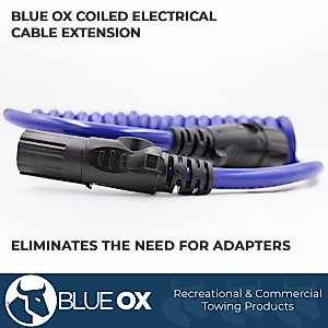 Blue Ox BX88206 Coiled Cable with Female Receptor