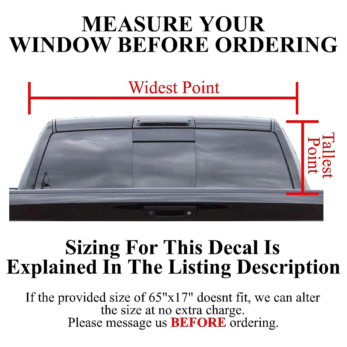 GRAPHIX EXPRESS Truck Back Window Graphics - Bald Eagle American Flag Decal (P534) - USA Flag with Eagle - Universal See Through Rear Window Vinyl Wrap - Full Window Decals for Trucks