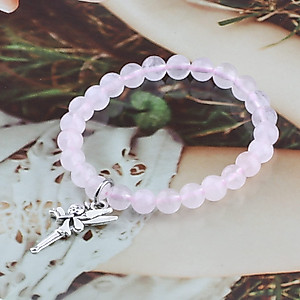 ARHTF Tooth Fairy Bracelet Tooth Fairy Letter First lost Tooth Gift from Tooth Fairy Gift (Pink toothfairy)