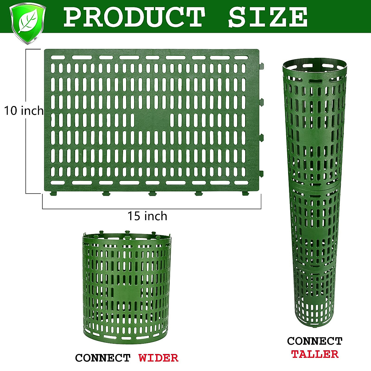 YGAOHF 7 Pack Tree Trunk Protector Guard - Heavy Duty Expandable Tree Protectors from Trimmers, Mowers, Animals, Easy to Use, Perfect for Saplings and Fruit Trees