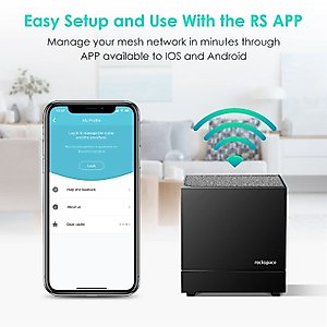Tri-Band Mesh WiFi System, up to 6000 sq. Ft Whole-home Coverage, Router & Extender Replacement w/ 9 Gigabit Ethernet Ports, High-Performance Mesh WiFi Network Covers 8+ Rooms and 100+ Devices- 3 Pack