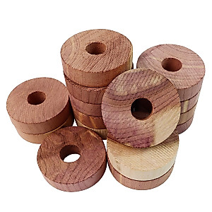 15 Pack Cedar Blocks, Cedar Blocks for Clothes Storage, Accessories for Household Closets, Wardrobes, Drawers Natural Aromatic