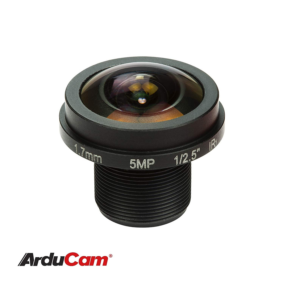 Arducam Ultra Wide Angle M12 Lens, 1/2.5" 1.7mm Focal Length Lens with Lens Holder for Arduino and Pi Camera, CCTV Security Camera