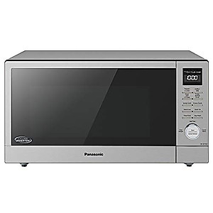 Panasonic NN-SD78LS 1.6 cu.ft Cyclonic Inverter Countertop Microwave Oven 1250Watt Power with Genius Sensor Cooking, cft, 19.44"D x 21.88"W x 11.94"H,Stainless Steel