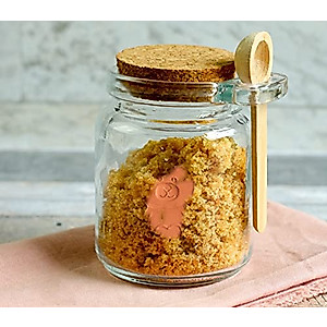 dgudgu 4 PCS Terracotta Brown Sugar Bear Keeper and Saver Brown Sugar Disc Brown Sugar Softener