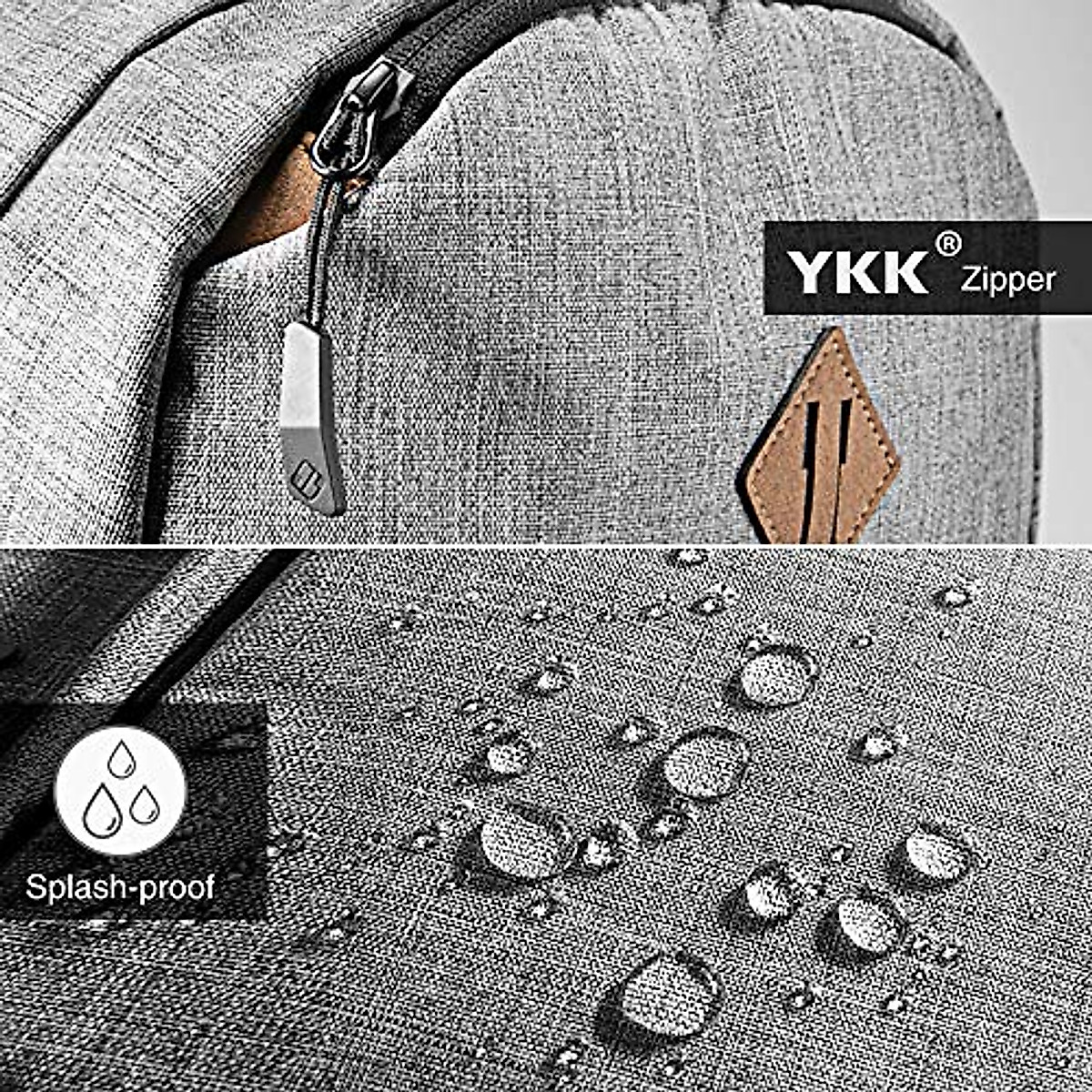 tomtoc 22L Classic Laptop College Daypack Backpack, Water-resistant Computer Bag Travel Bag with 15.6 Inch Laptop Compartment, Anti-theft Pocket and USB Charging Port