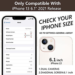 Keallce Case for iPhone 13 6.1'' Wallet Case 2021, Flip Leather Case with 4 Card Holder, [Stand Ring Holder Kickstand] Folio Protective Phone Cover for Ladies Women Compatible with iPhone 13 5G, Beige