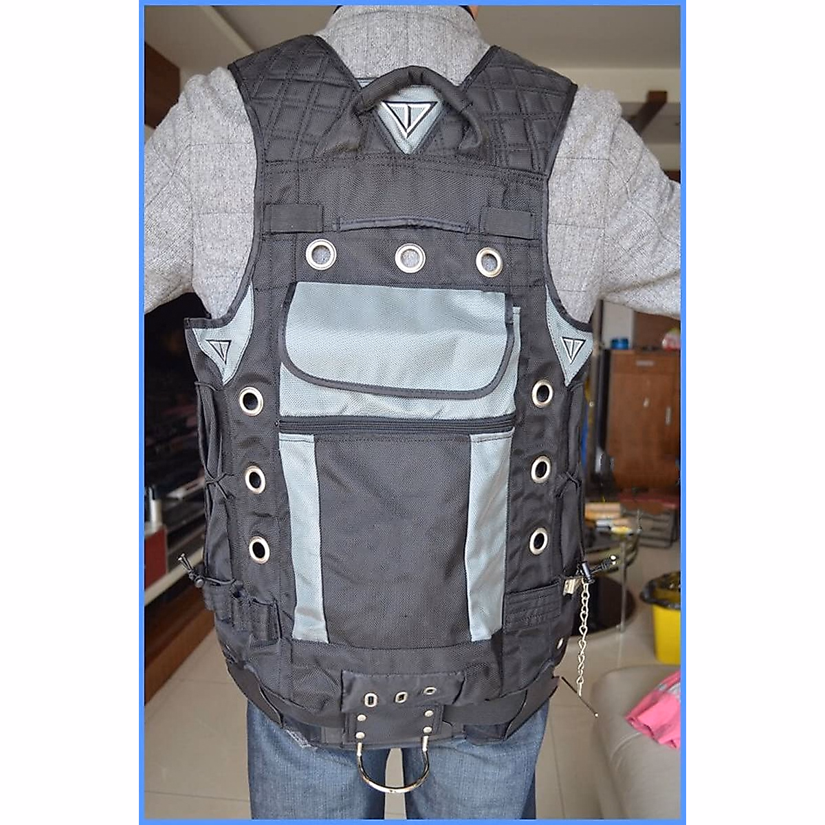 General Hardware Tools Vest Electrician Carpenter Plumber Construction Pipe Industrial Hardware Kit Vest Vest (black) (Orange)