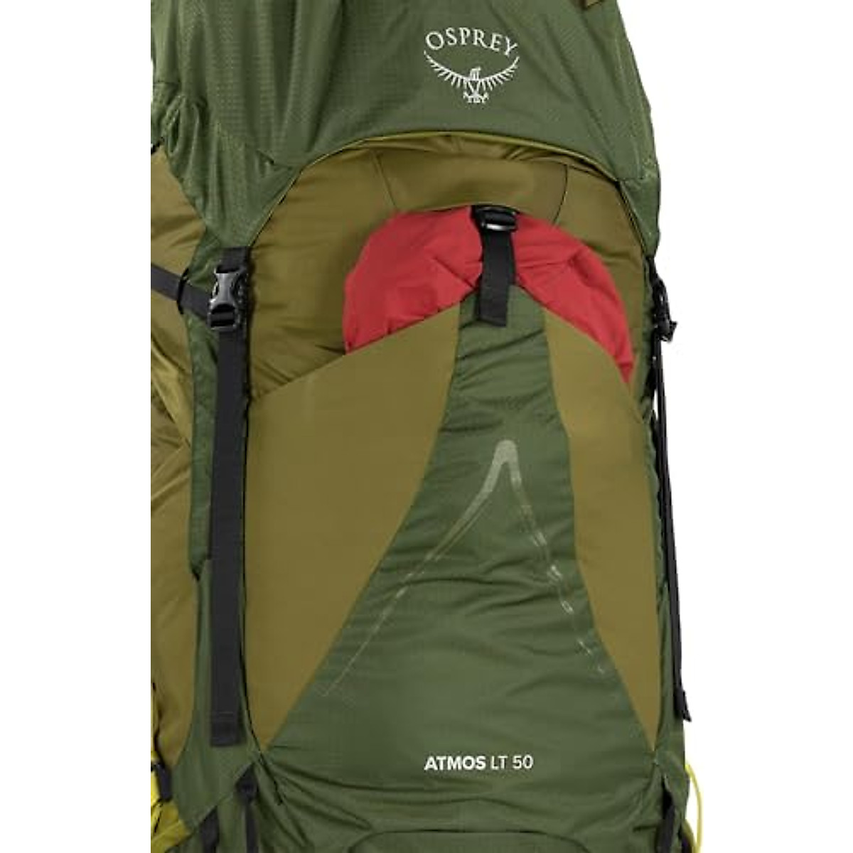 Osprey Atmos AG LT 50L Men's Backpacking Backpack, Black, L/XL