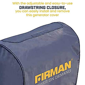 FIRMAN 1008 Inverter Generator Cover, Double-Insulted Generator Cover, Fits FIRMAN Small Inverter Generators of 1500-2500 Watt or up to 18.9" X 11.8" X 15.4", Cover Measures‎ 9.5" x 5.1" x 3.6", Small