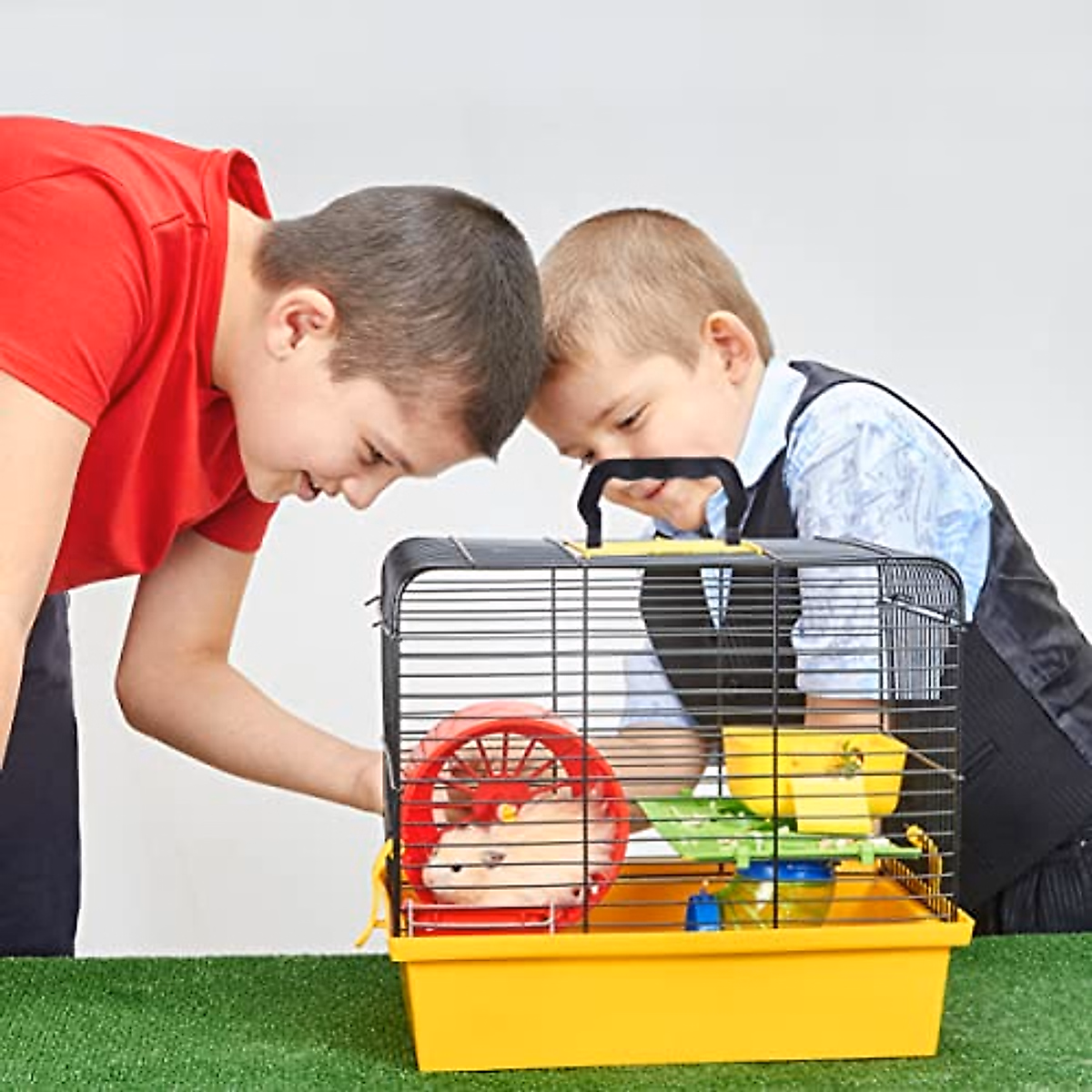 POPETPOP Dog Crate Pet Cage Crate Handles Replacement Black Plastic Cage Handles 10pcs for Squirrel Hedgehog Rabbit Chinchilla Hamster Small Pet Cage Carrier Hamster Accessories