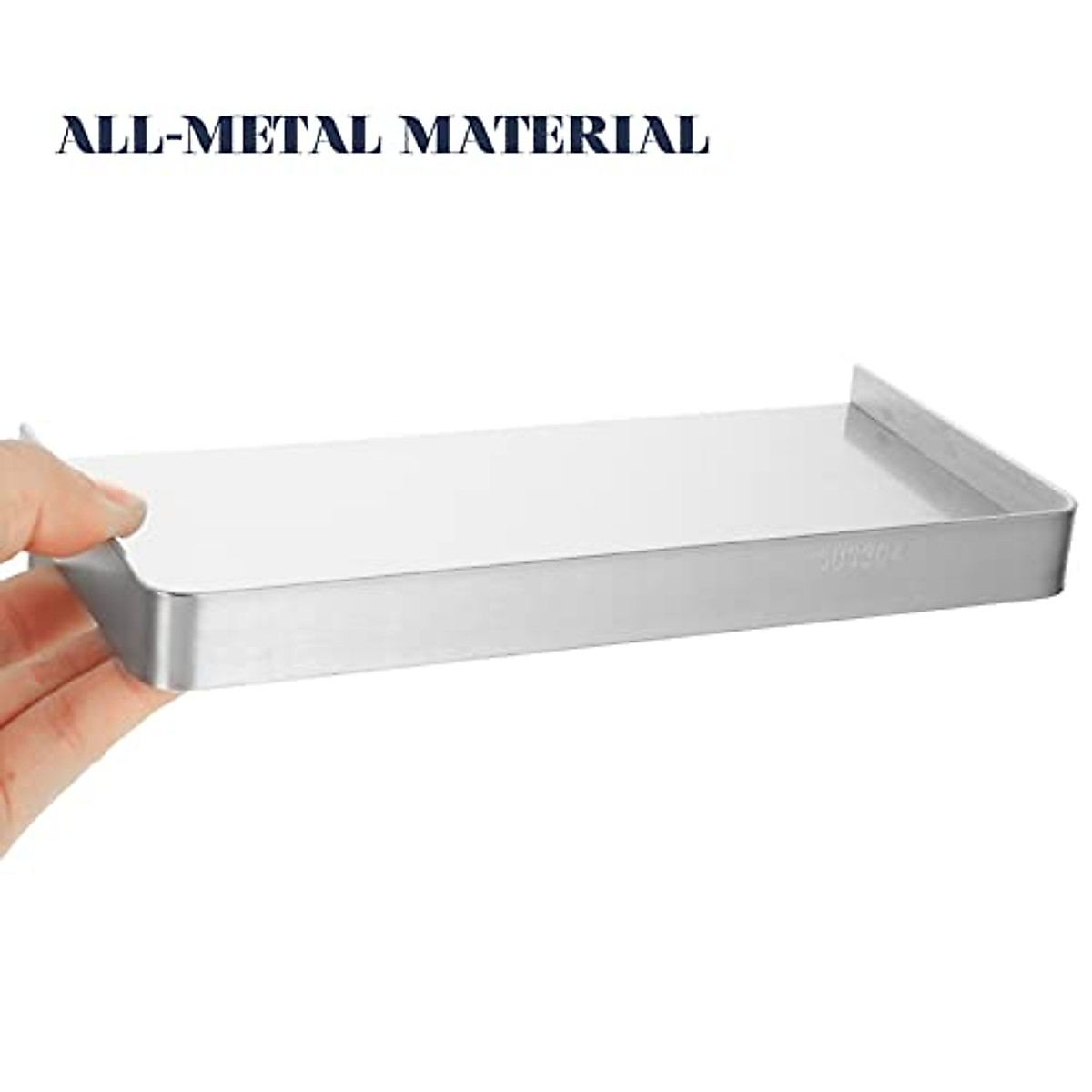 Cabilock Stick-on Wall Shelf Small Wall Mounted Adhesive Shelf Phone Holder Shelf