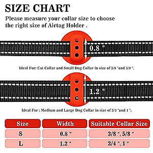 MOOGROU[2 Pack] Airtag Cat Collar Holder,Premium Apple Air Tag Protective Case Anti-Lost for GPS Tracker,Silicone Airtag Dog Collar Holder Pet Loops,Waterproof Air tag. Dog Collar Holder Red
