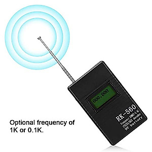 ciciglow Portable Handheld Frequency Counter,50MHz-2.4Ghz Frequency Accurate Radio Frequency Test,with Antenna One-Key Operation,Suitable for DCS and CTCSS Testing
