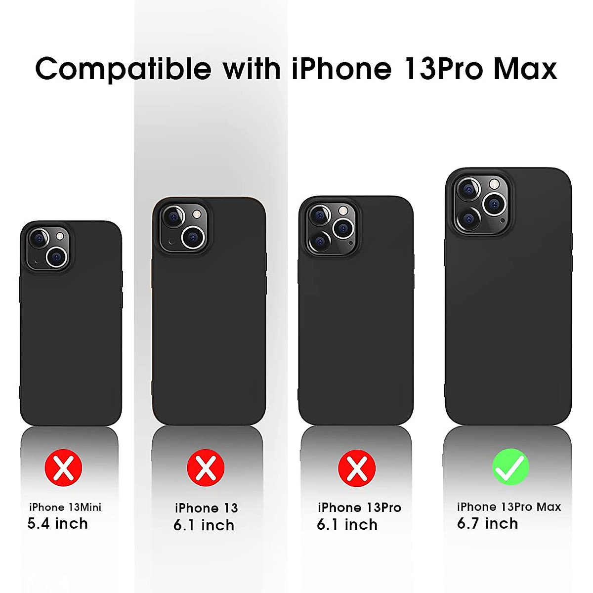 X-level Compatible iPhone 13 Pro max Case Slim Fit Ultra-Thin [Guardian Series] Soft TPU Matte Finish Coating Phone Cases Lightweight Back Cover Grip for iPhone 13 Pro max 6.7" (2021)-Black