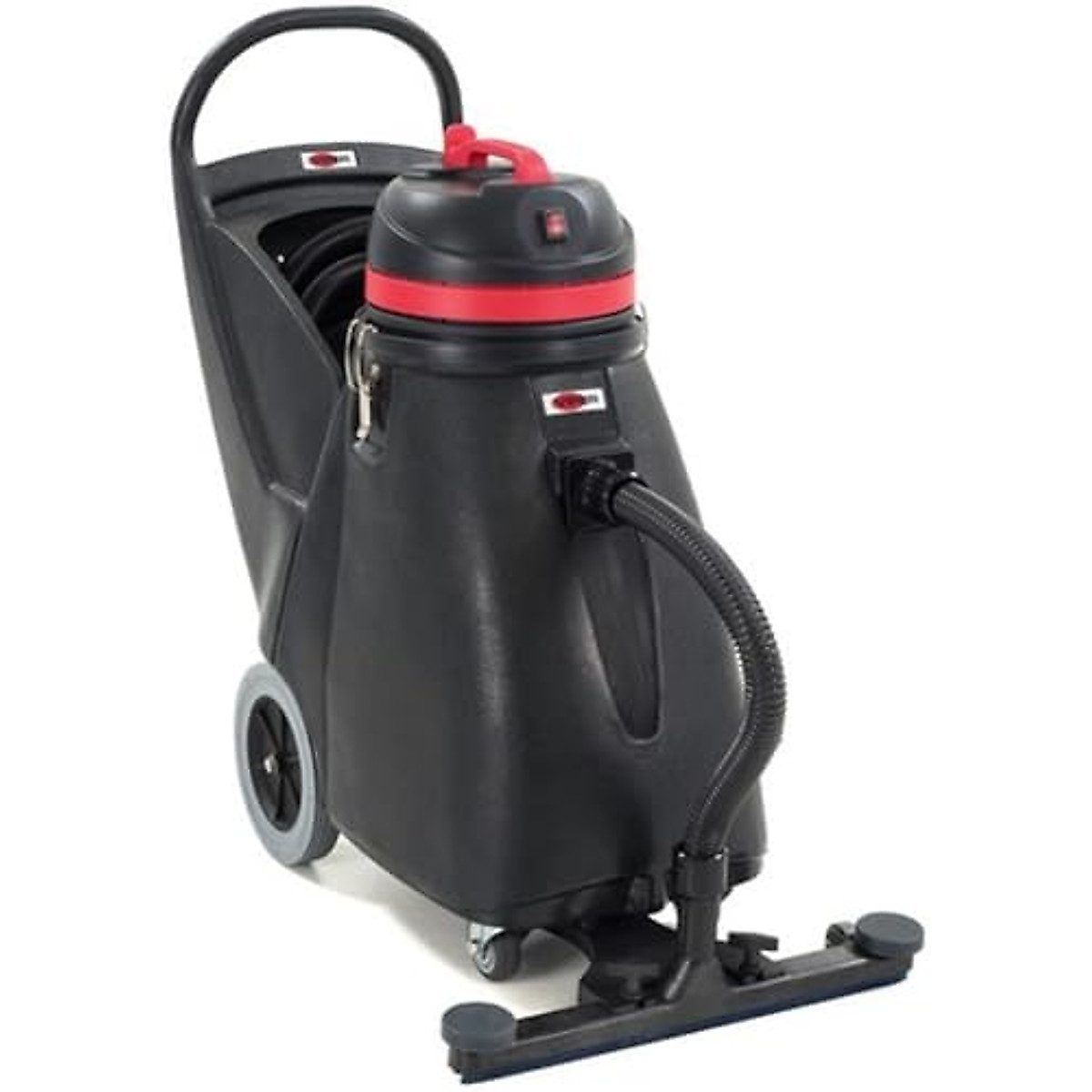 Viper Cleaning Equipment SN18WD Shovelnose 18 gal Wet/Dry Vacuum, 24" Cleaning Path, 2 10" Non-Marking Wheels, 50' Power Cable, 2 Stage Vacuum Motor, 9' Vacuum Hose