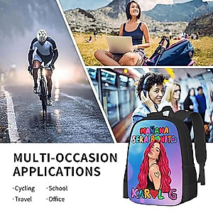 EFLAL Adult Unisex K`arol Music G Lightweight backpack Funny Anime Large Laptop Bookbag Notebook Travel Camping Business Work