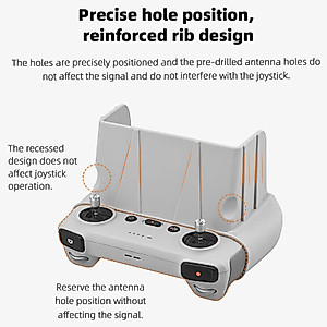 Drone Controller Silicone Cover, Precise Hole Anti Scratch Anti Drop Drone Controller Shading Hood Anti Deformation 3 Sides Blackout for Outdoor Shooting(Gray)