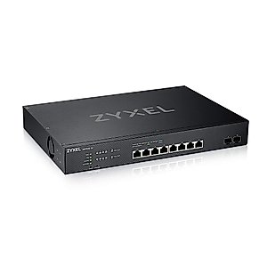 Zyxel 8-Port Multi-Gigabit Ethernet Smart-L2+ Managed Switch | 2X 10G Ethernet | 2X 10G SFP+ | Optional Nebula Cloud | Rackmount | Limited Lifetime [XMG1930-30HP]