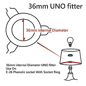 Aspen Creative 58402, Drum Uno Lamp Shade, White & Grey, 10" Top x 10" Bottom x 10" Height, Slip UNO 36mm