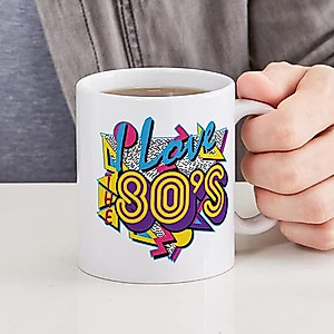 CafePress I Love The 80S 15 Oz Ceramic Large Mug Ceramic Coffee Mug, Tea Cup 11 oz