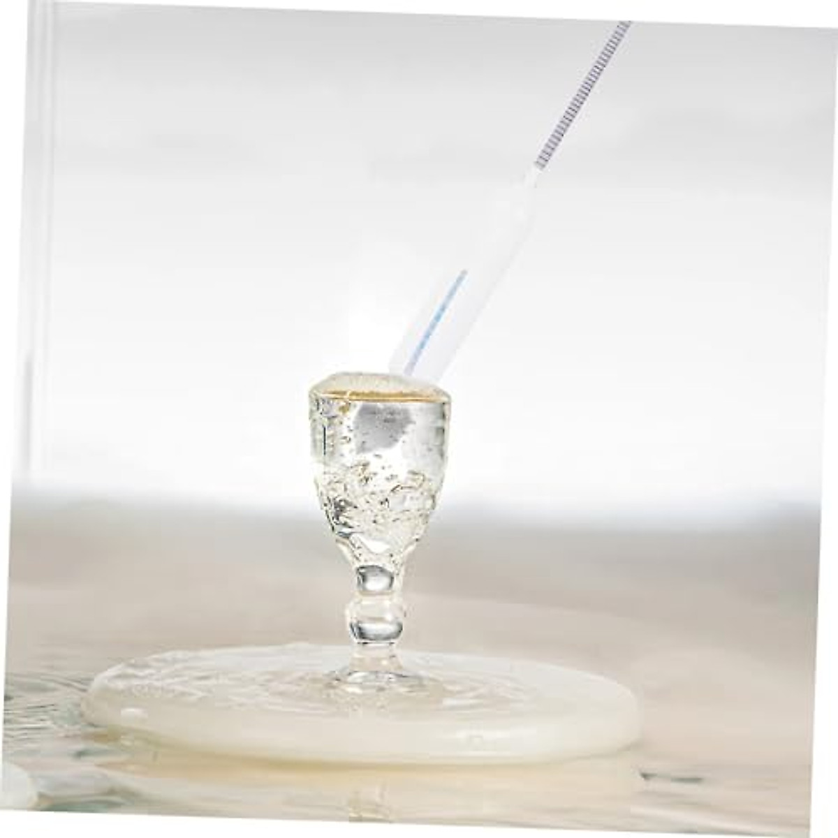 FUNOMOCYA 3pcs Alcohol Meter Hydrometer Wine Testing Meter Alcohol Tester Alcoholmeter Alcohol Measuring Tools Home Alcohol Test Alcohol Percentage Tester Thermometer Wine Meter Glass