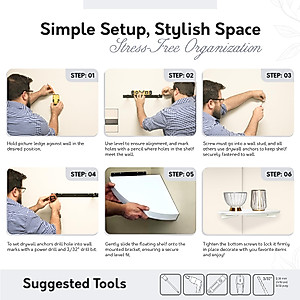 InPlace Shelving 0199020 W x 10 in D x 1.88 in H, White Corner Shelf Kit