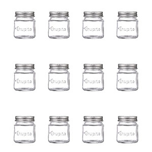 Smith's Mason Jars Mini Mason Jars set of 6 Chupito Shot Glasses with Lids - 2oz Per Shot Glass - For Parties, Arts and Crafts Storage, Drinks, Wedding Favors