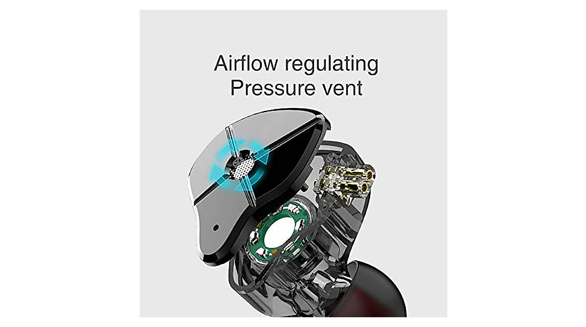 Hybrid Dual Driver In Ear Monitors - HiFi Sound & Detachable Cable