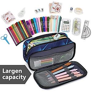 Mountain guest Pencil Cases for kids, Large Capacity Pencil Pouch, Office College School Marker Organizer Case pen for Men Women Adult Teens