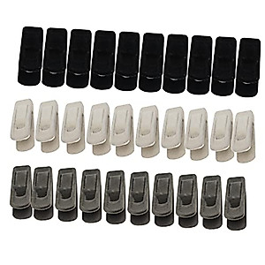 YARNOW Plastic Clothes Hanger Flocked Hangers 30pcs Hanger Clothes Peg Hanger Clips Coat Hanger Trouser Press Clothes Pin