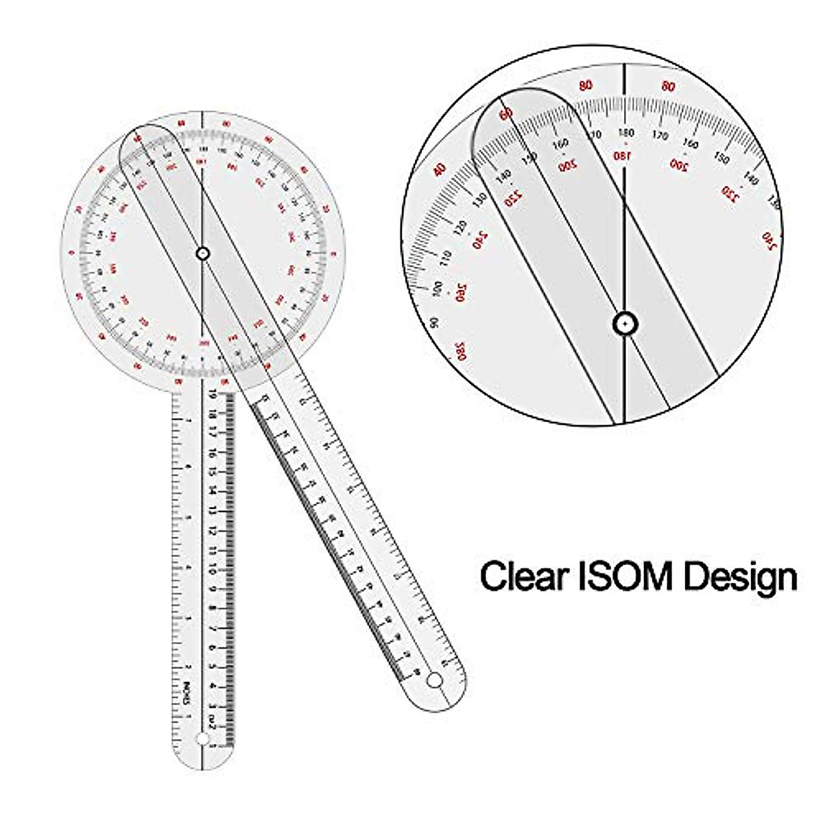Goniometer 12 inch, 360 Degree(Plastic)