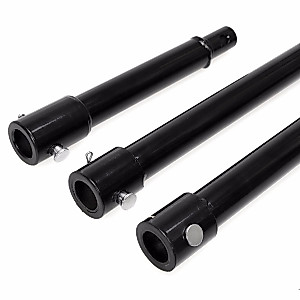 XtremepowerUS3 3 Pieces Auger Extension Drill Bits (8", 12", 20" Length) Extension Earth Ice Auger Extension Set Post Hole Digger Replacement Compatible to 3/4" Shaft