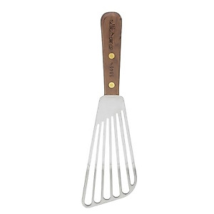 Dexter-Russell Walnut Slotted Fish Turner, 6.5-Inch, Stainless Steel