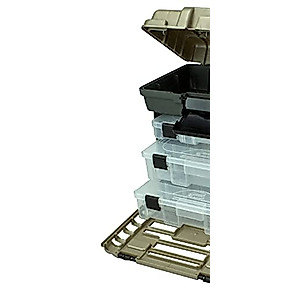 Plano Molding 1363 Stow N Go Toolbox, Graphite Gray and Sandstone