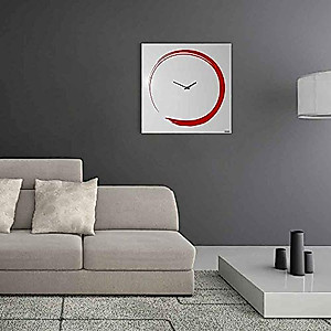 dESIGNoBJECT Wall Clock S-enso red 80x80 cm Made in Italy