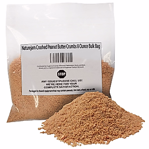Naturejam Crushed Peanut Butter Crumbs 8 Ounce Bulk Bag-Topping For Cakes, Cookies or Ice Cream Sprinkles