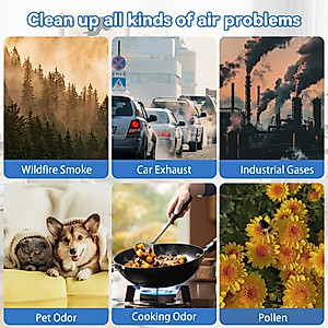 H7126 Replacement Filter for GoveeLife Air Purifier Filter, 3-in-1 H13 True HEPA Air Filter for H7126 Mini Air Purifier High-efficiency Replace Part, 2 Pack