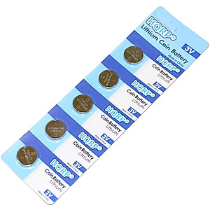 HQRP 5-Pack Lithium Battery Compatible with Casio Waveceptor WV50H-8AV / WV-57H / WV57HA1AV