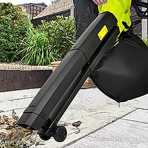 Leaf Blower Shoulder Bag, Leaf Blower Vacuum Bag with Shoulder Strap,Outdoor Garden Leaf Blower Bag Set for Most Leaf Blower(Black)