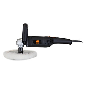 WEN 948 10 Amp Variable Speed Polisher with Digital Readout, 7" & 7A345 7-Inch Synthetic Wool Polishing Bonnets, Two Pack