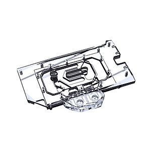 Copper GPU Water Cooling Block GPU Waterblock Graphics Card Water Cooling Block for Asus Tuf GeForce RTX 4070 Ti 12G Gaming (5V ARGB LED GPU Block with White Backplate)