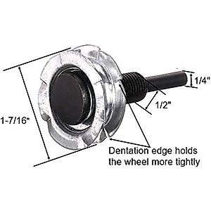 SCOTTCHEN 4" Buffing Polishing Wheels Soft(30Ply)/ Fine(50Ply)/ Medium(38Ply)/ Coarse 1/2" Thick/Rough 1/2" Thick with 1/2" Arbor Hole with 2sets 1/4" Shank for Drill - 5Pack