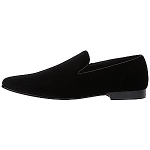Steve Madden Men's Laight Loafer, Black Velvet, 9.5
